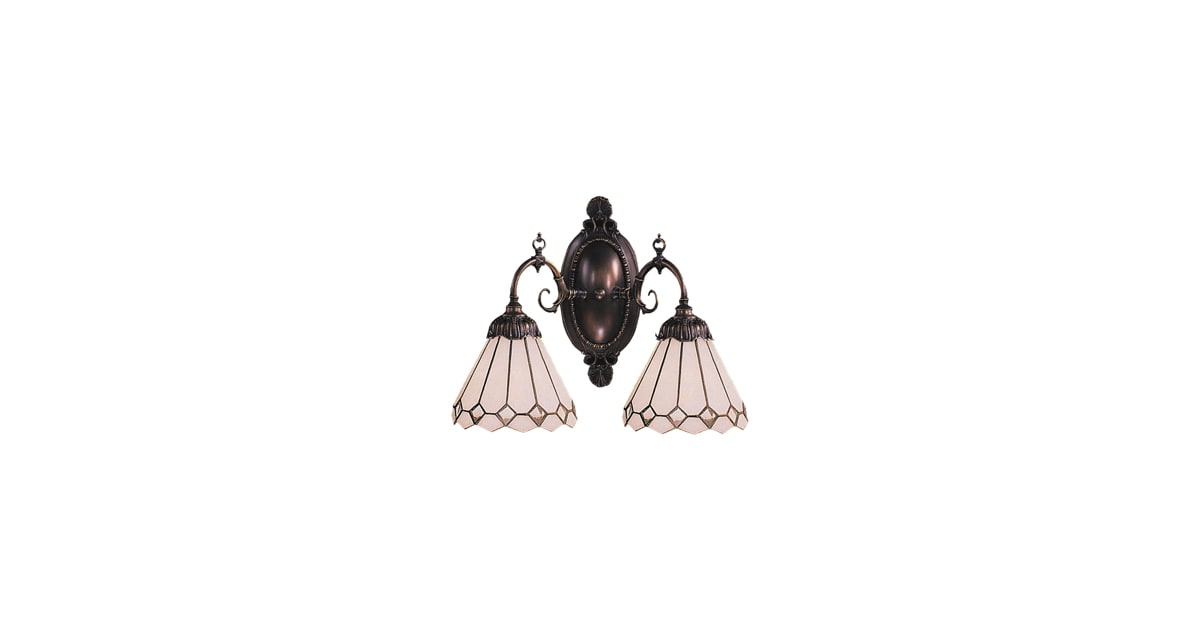 Landmark Lighting 072-TB-04 Tiffany Two Light Down Lighting Wall Sconce ...