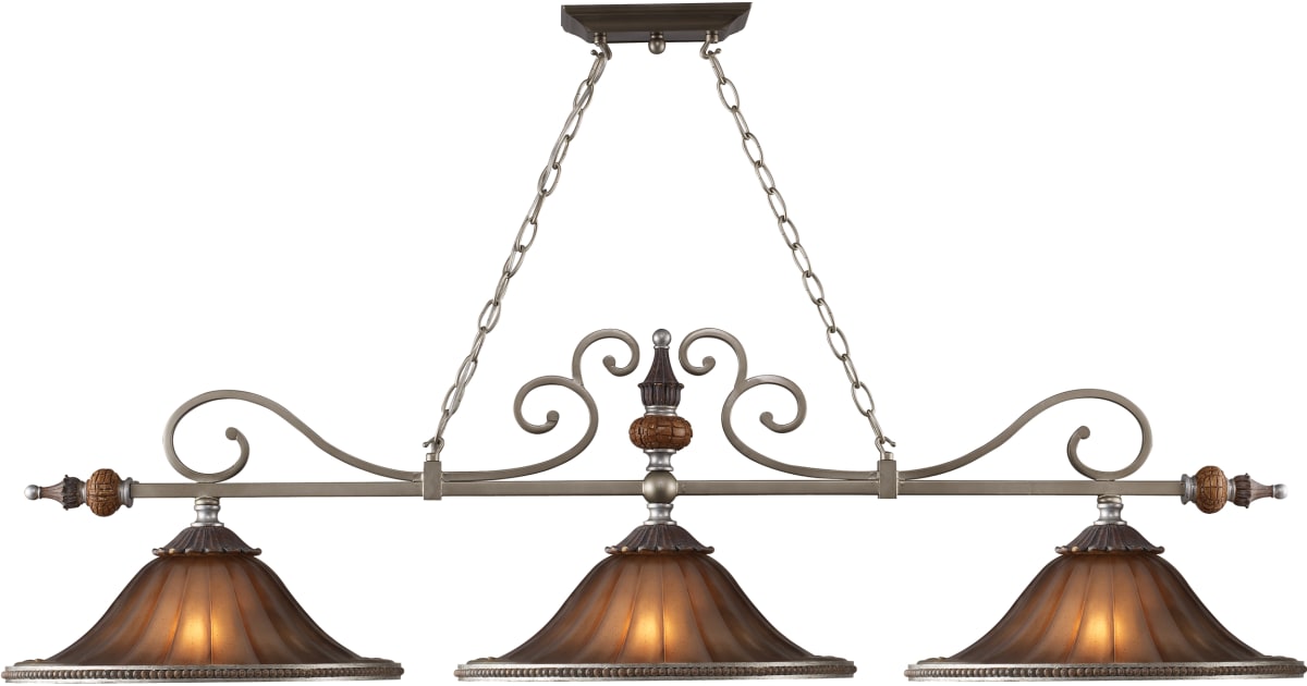 Landmark Lighting 08127-DS Three Light Down Lighting Island / Billiard ...