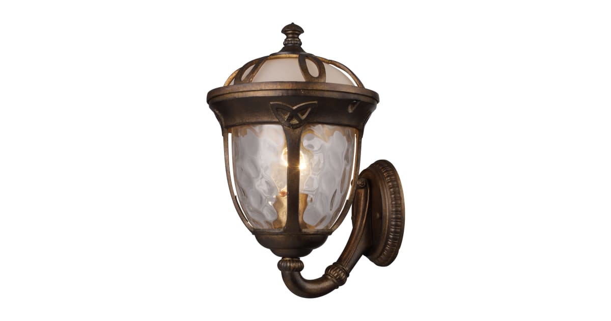 Landmark Lighting 08182-HB Single Light Up Lighting Outdoor Wall Sconce ...