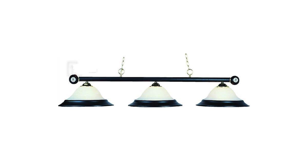 Landmark Lighting 190/2-BK-G2 Contemporary / Modern Three Light Down ...