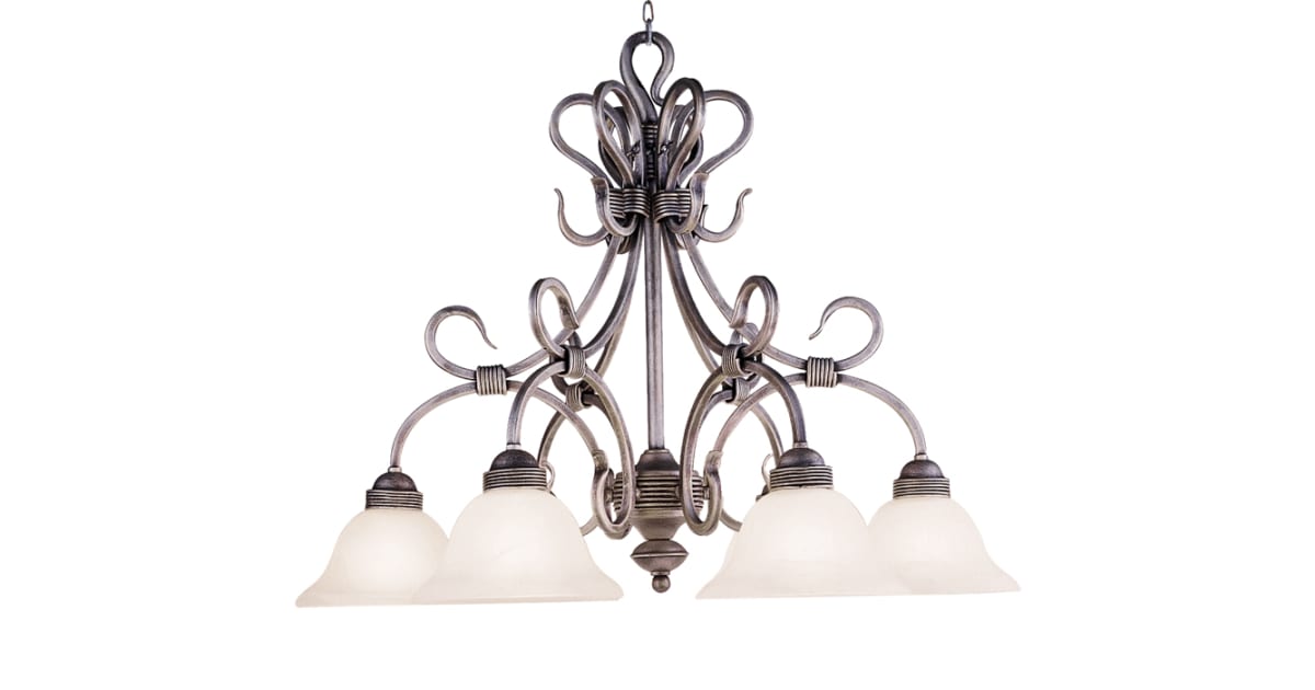 Landmark Lighting 246-AS Six Light Chandelier from the Buckingham ...