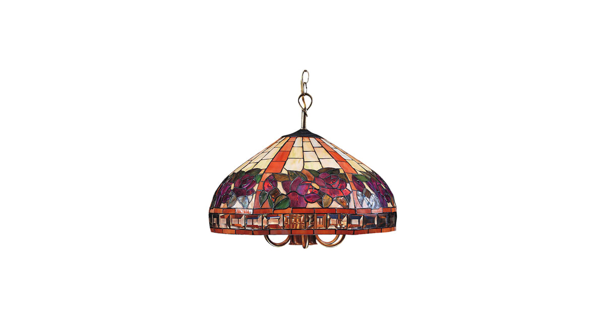 Landmark Lighting 299-TB Tiffany Six Light Down Lighting Pendant from ...
