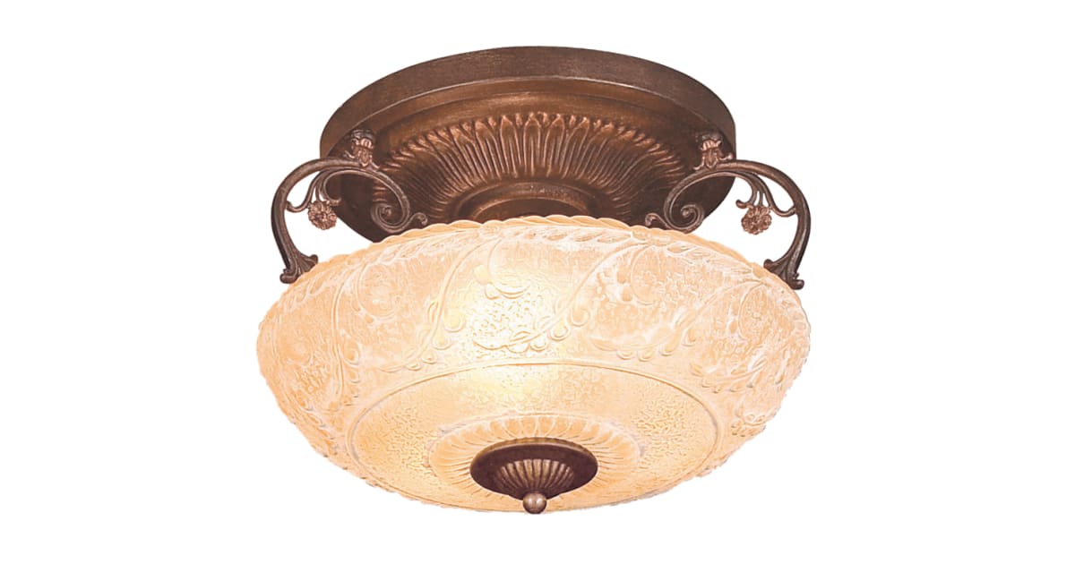 Landmark Lighting 305-GB Three Light Down Lighting Semi Flush Ceiling ...