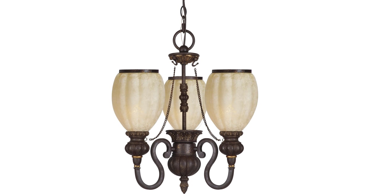 Landmark Lighting 323-GC-G Three Light Mini Pendant from the Carrollton ...