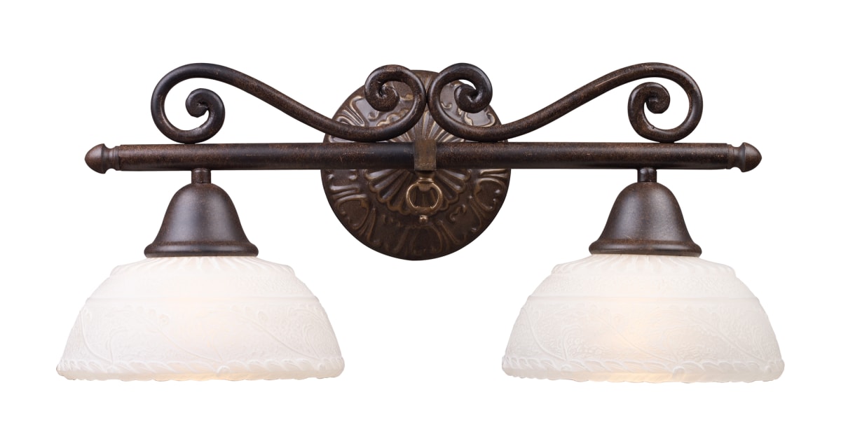 Landmark Lighting 66001-2 Two Light Down Lighting 20" Wide Bathroom ...