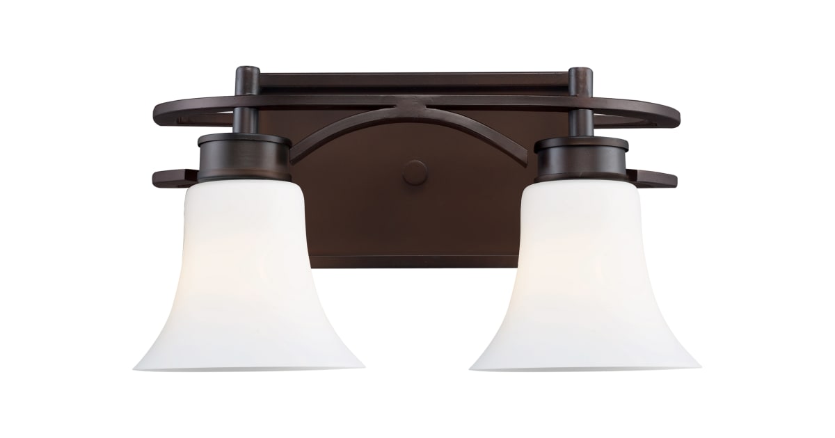 Landmark Lighting 67008-2 Two Light Down Lighting 15" Wide Bathroom ...