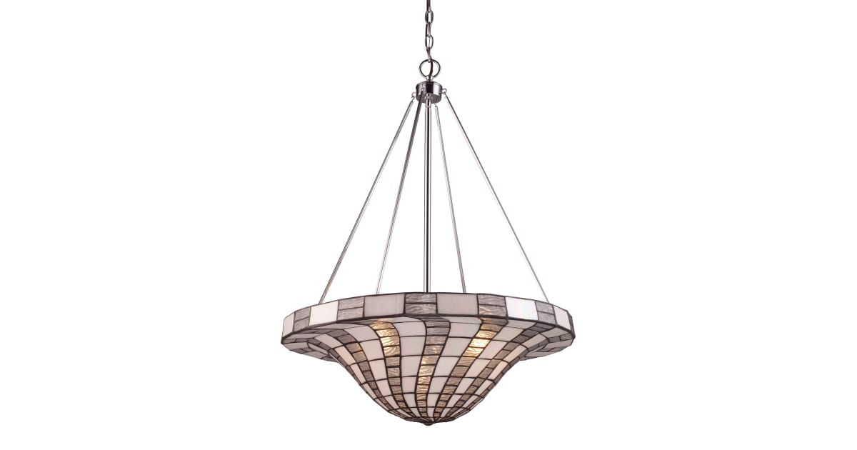 Landmark Lighting 70020-3 Stellar Swirl 3 Light Pendant In Polished ...