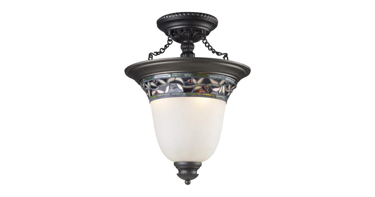 Landmark Lighting 70132-3 Three Light Down Lighting Semi Flush Ceiling ...