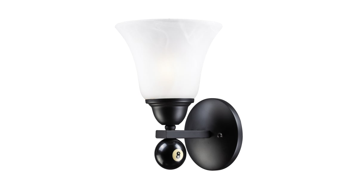 Landmark Lighting 66200-1 1 Light Wall Sconce from the Gameroom ...