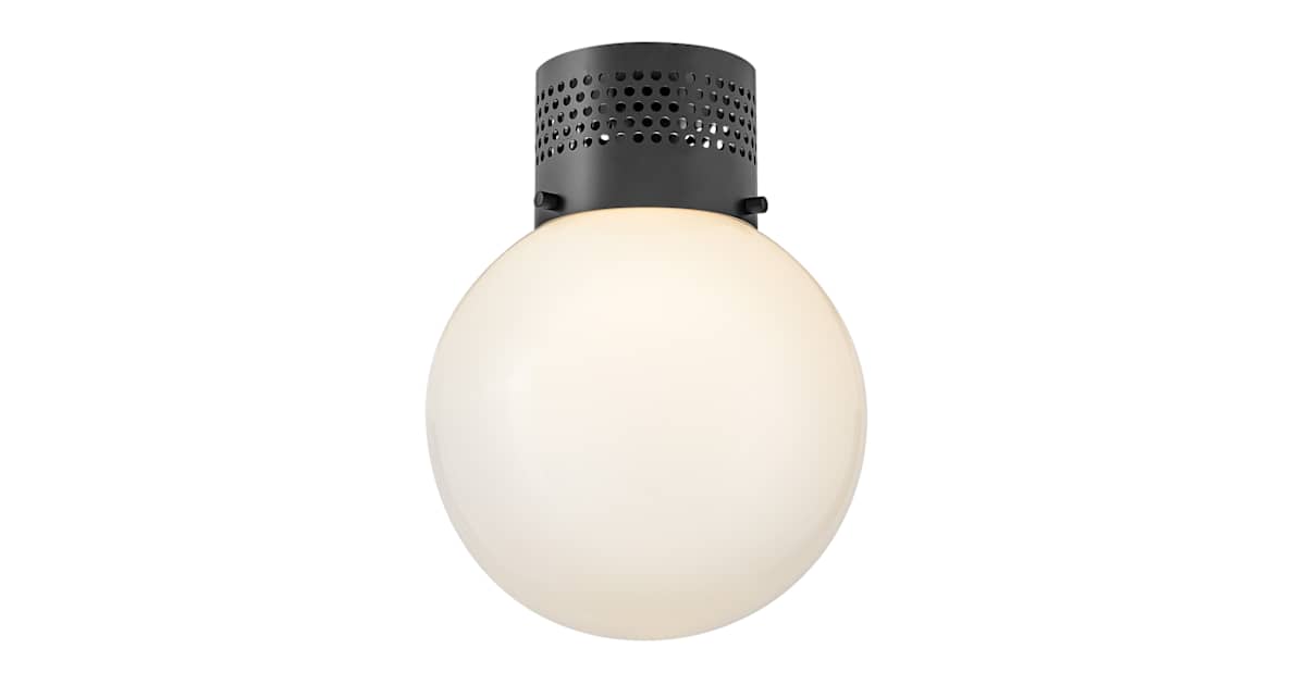 Lark 84221BK Taj 10" Wide Flush Mount Globe Ceiling Fixture | Build.com