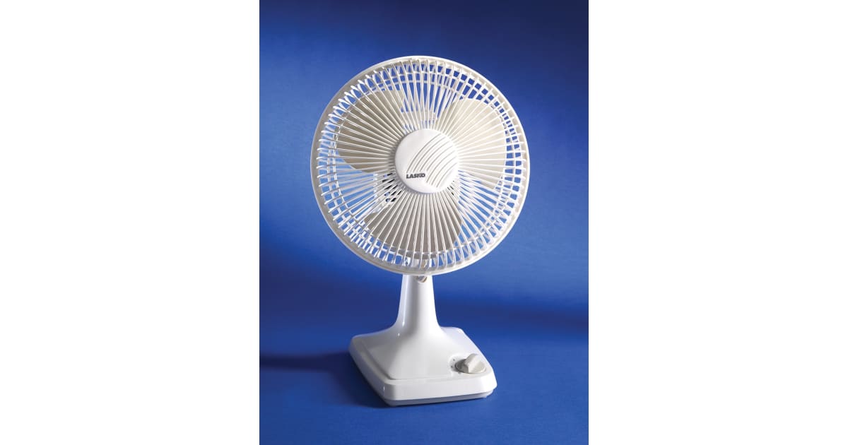 Lasko 2009 9" White Oscillating Table Fan | Ferguson Home