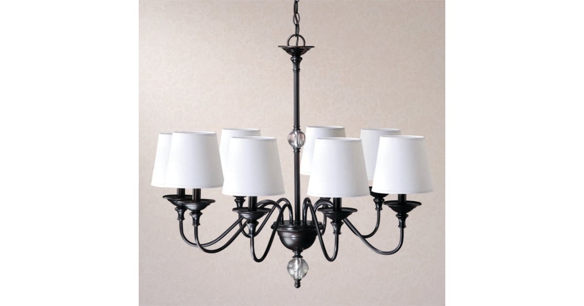 Laura Ashley SNB906-HKTS0859 Keats 8 Light Chandelier | Ferguson Home