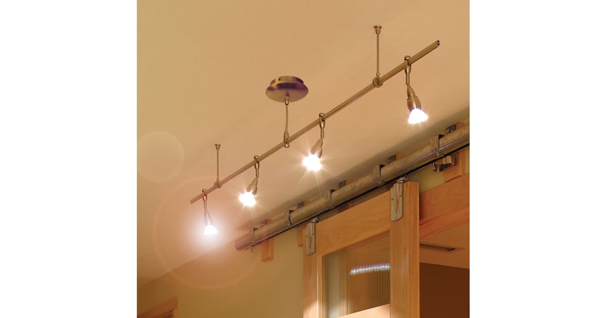 LBL Lighting FUSIONMKITBZ8ST Single Pre Configured Straight Rail Track ...