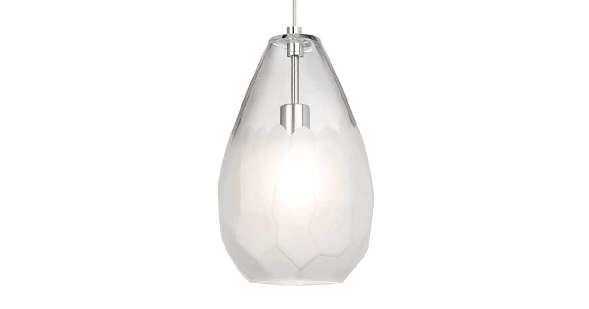 LBL Lighting Briolette Grande Single LED 9" Wide Pendant | Ferguson Home