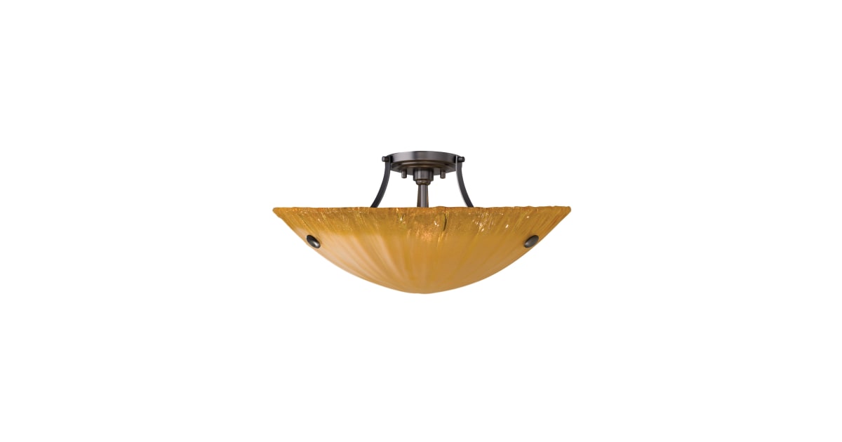 LBL Lighting JC398AMBZ2D100 3 Light Ceiling Fixture | Ferguson Home