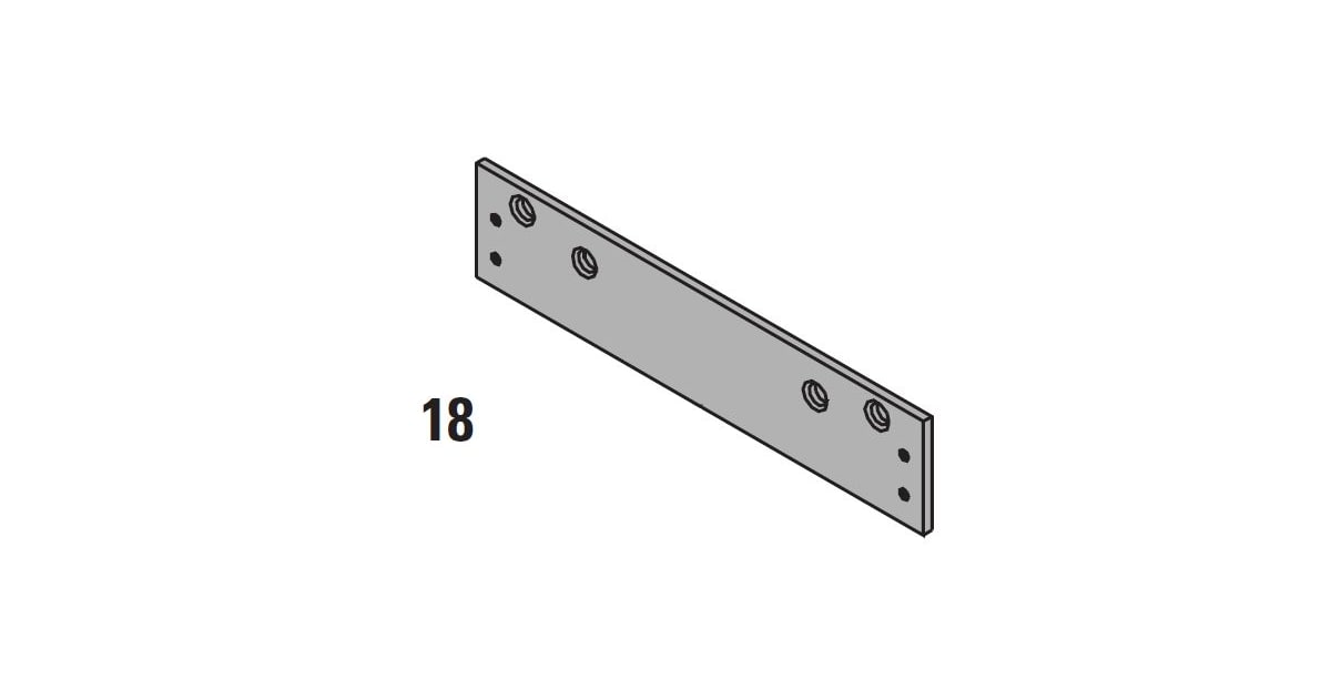 LCN 126018 Drop Plate for Door Closers from the 1260 Collection ...