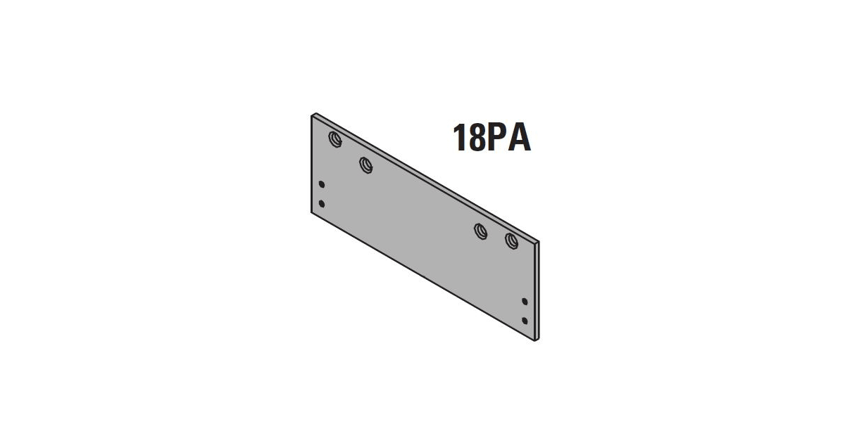 LCN 126018PA Drop Plate for Parallel Arm Mount Door Closers from the ...