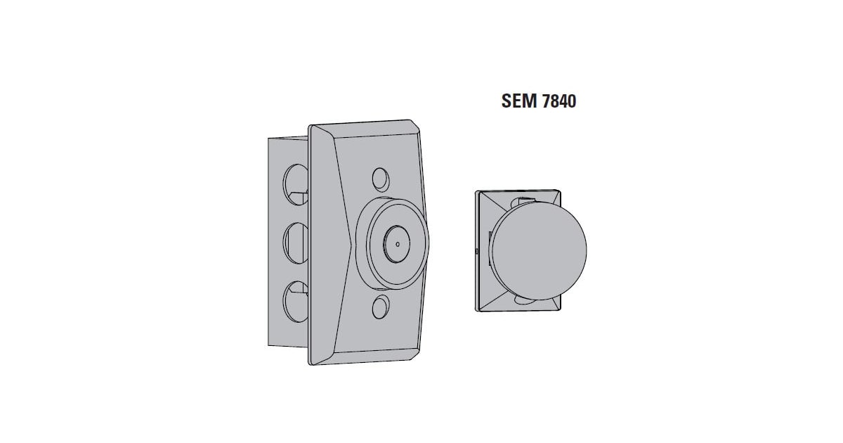 LCN SEM7840 Wall Mount Magnet Tri-Volt Standard Profile Door Release ...