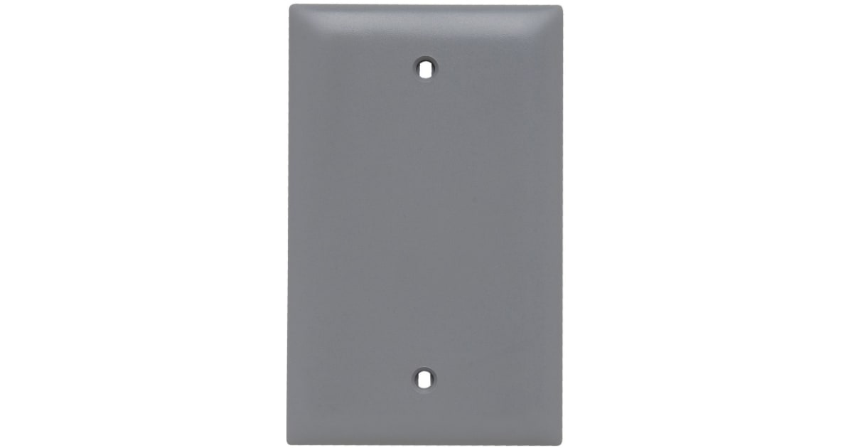 Legrand TP13GRY TradeMaster 1-Gang Blank Wall Plate | Build.com