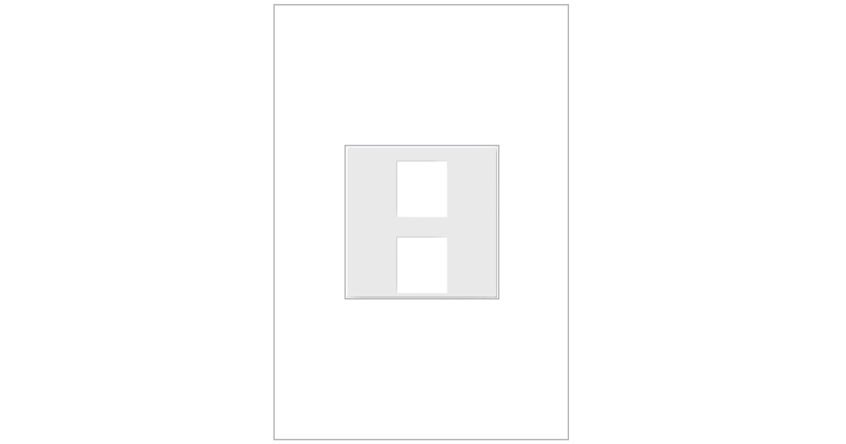 Legrand AC2PFW1 Wall Frame with 2 Keystone Data Connection Ports ...