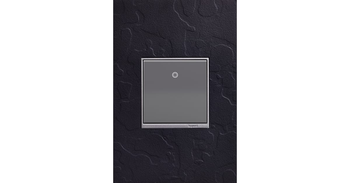 Legrand Adorne Hubbardton Forge Black 1-Gang Wall Plate with SofTap ...