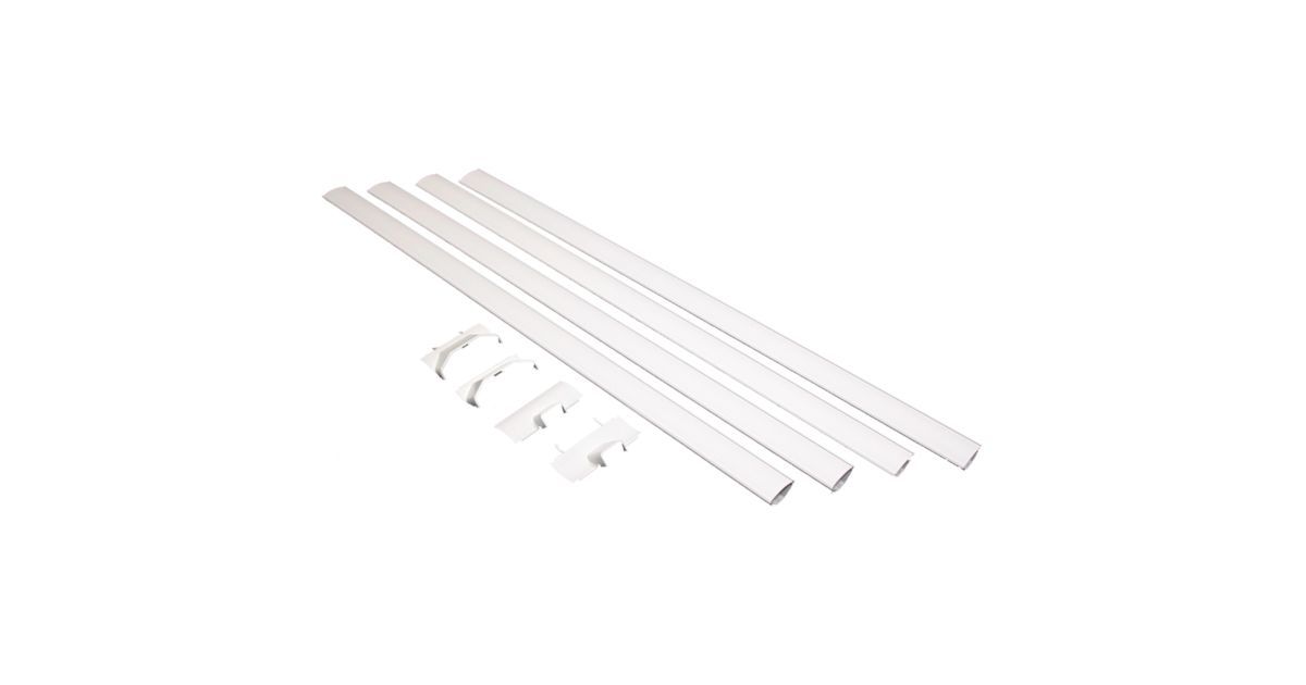 Legrand CMK40 Wiremold CornerMate 12 Foot Corner Cord Cover Kit, Holds ...