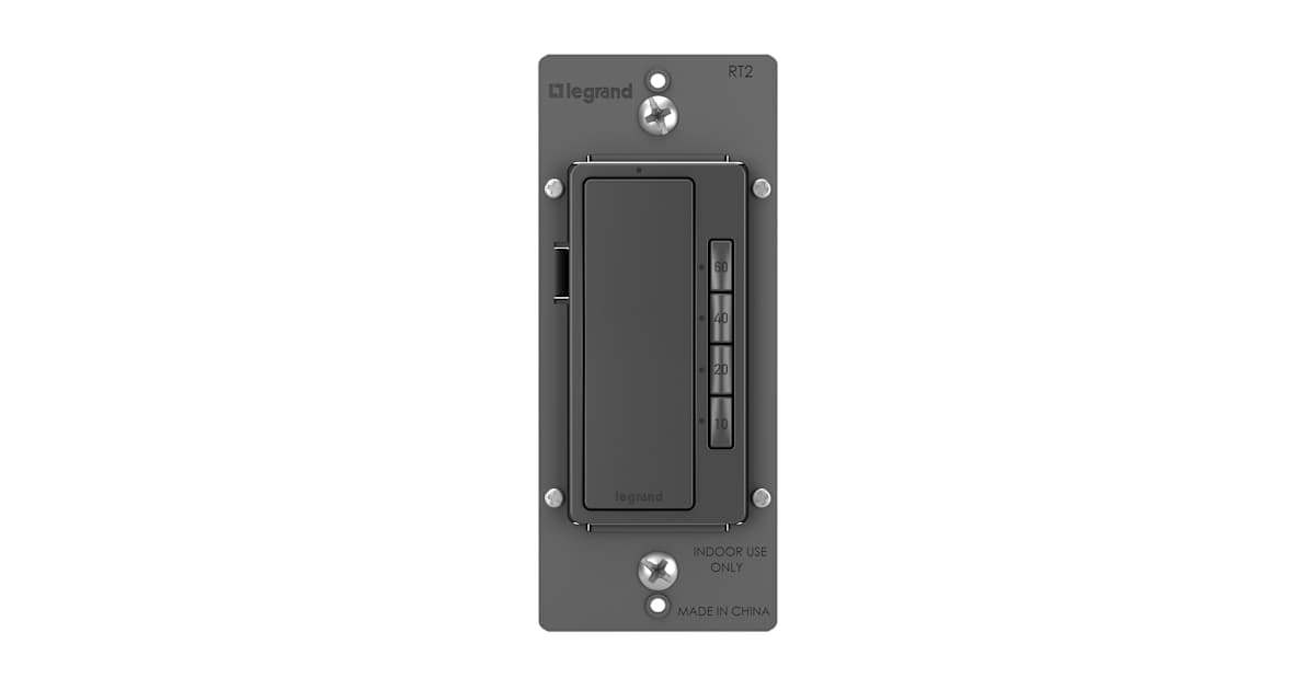 Legrand RT2BK Radiant 4-Button Countdown Timer Switch | Build.com