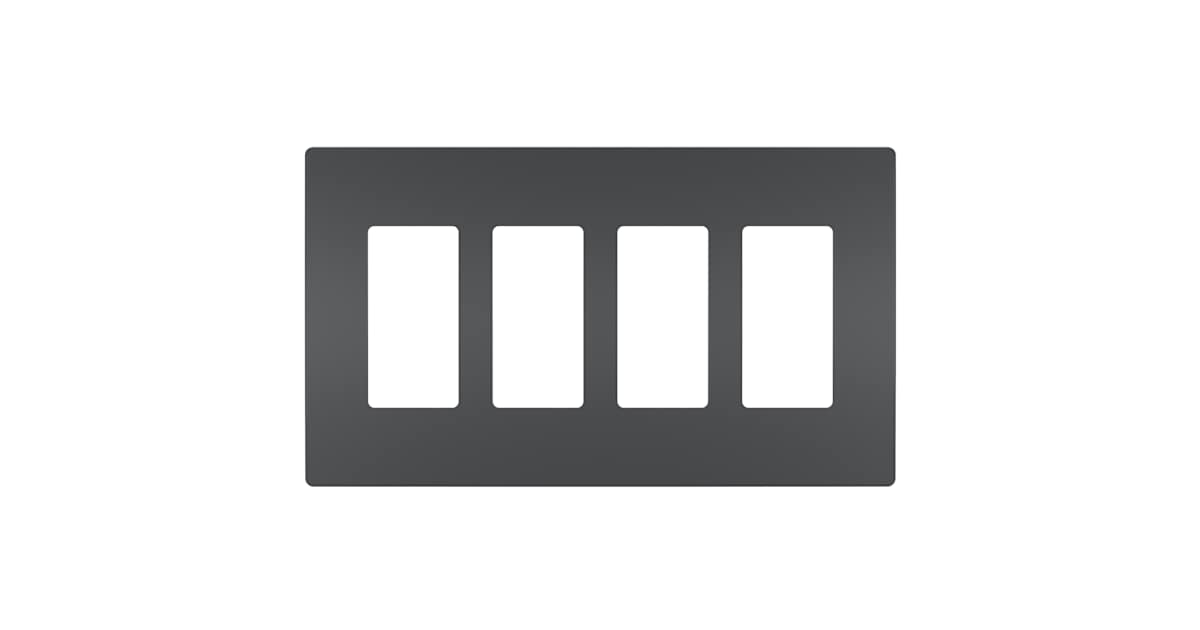 Legrand RWP264BK Radiant 4-Gang Decorator Rocker Light Switch / Outlet ...