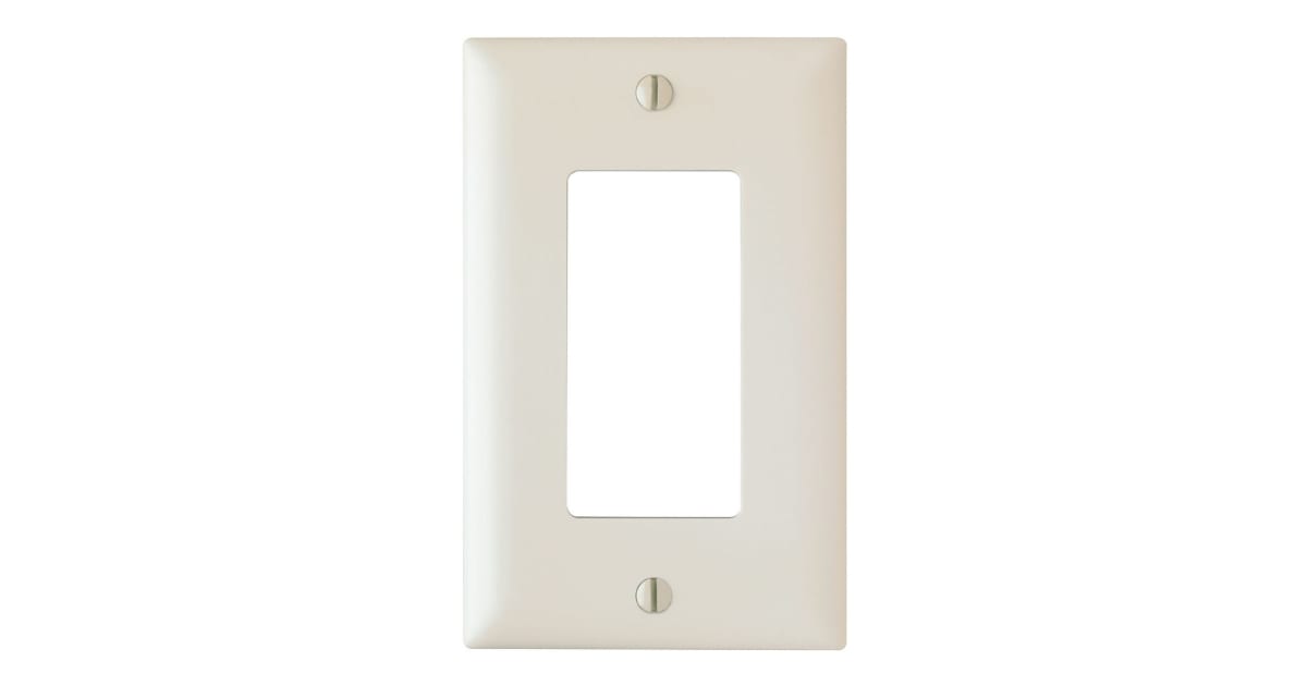 Legrand TP26LACC100 Thermoplastic One Gang Decorator Wall Plate | Build.com