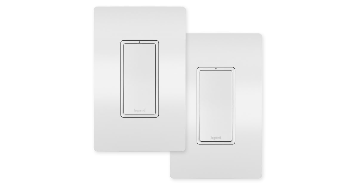 Legrand WNREZK10WH radiant 15 Ampere 3 Way and Single Pole Smart Rocker ...