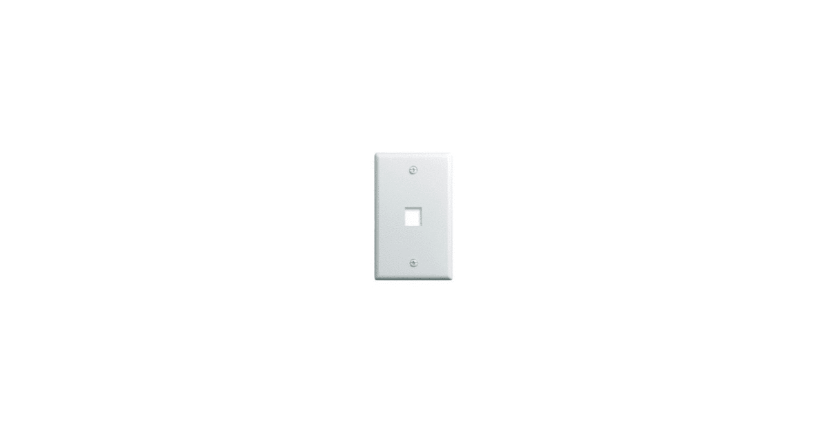 Legrand WP3401WH On-Q 1-Gang 1-Port Wall Plate | Ferguson Home
