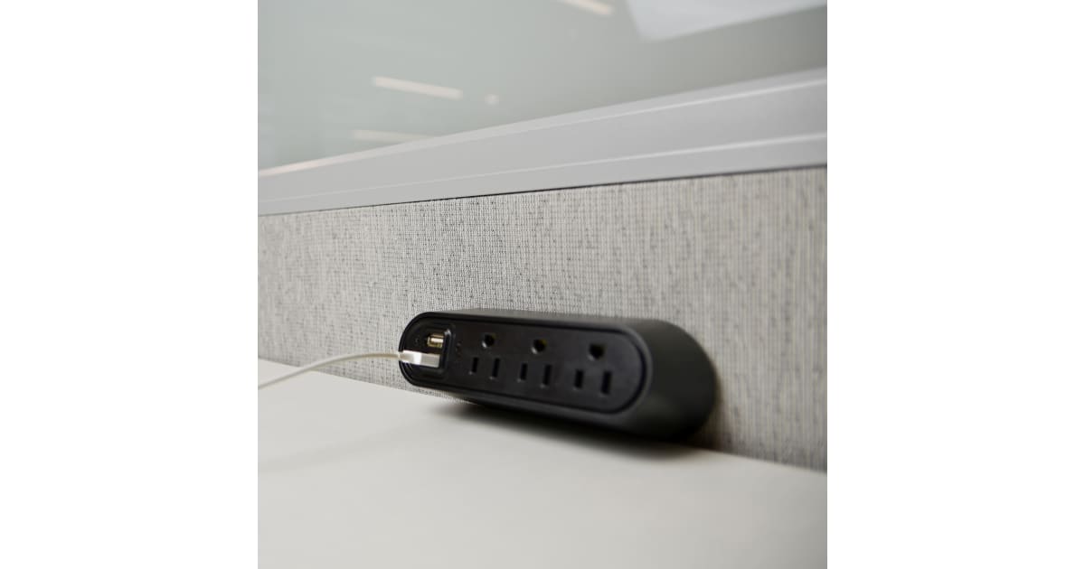 Legrand WSPC320BK Wiremold Slim Desktop Power Center 3 Outlet Tamper ...