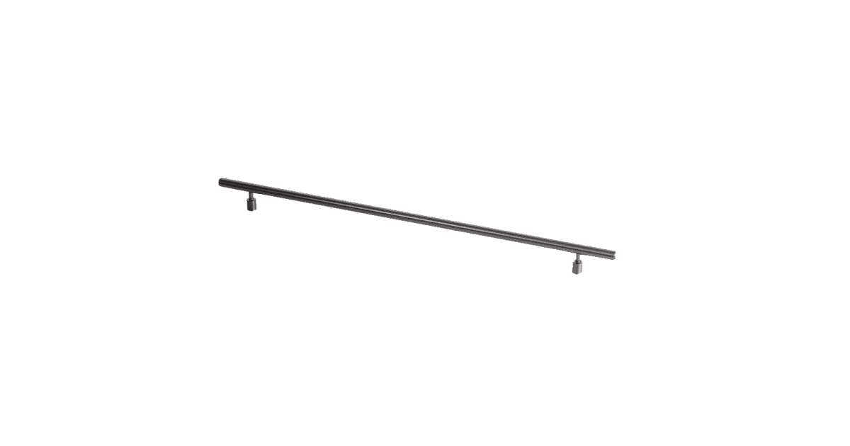 Lews Hardware 71-115 Black Stainless Steel Round Bar 15 Inch Center to ...