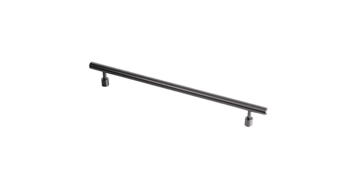 Lews Hardware 71-118 Black Stainless Steel Round Bar 15 Inch Center to ...