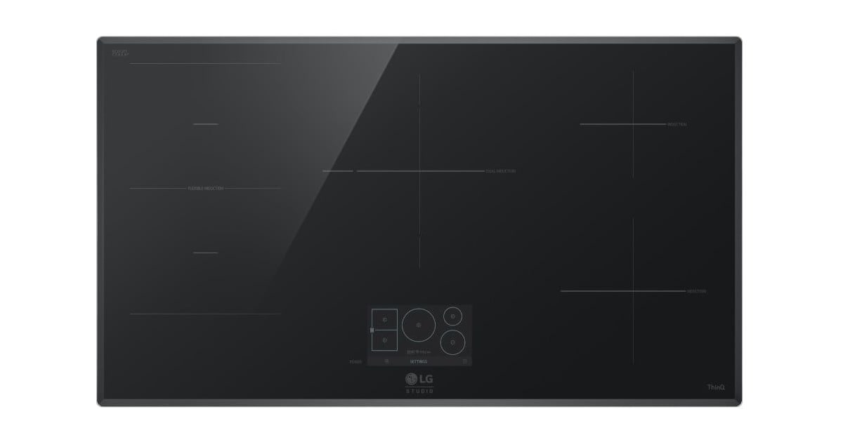 LG CBIS3618B 36 Inch Wide Built-In Induction Cooktop with Boost Burners ...