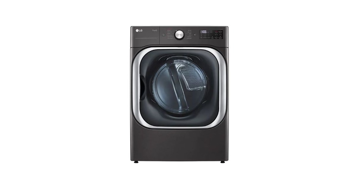 LG DLEX8900B 29" Wide 9 Cu. Ft. Energy Star Certified Electric Dryer ...