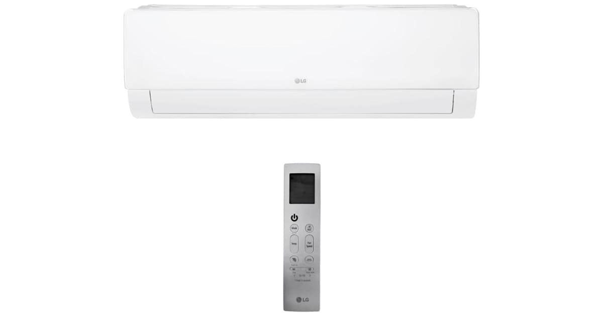 LG KNMAB241A 24,000 BTU Cooling / 25,600 BTU Heating Mini Split Wall ...