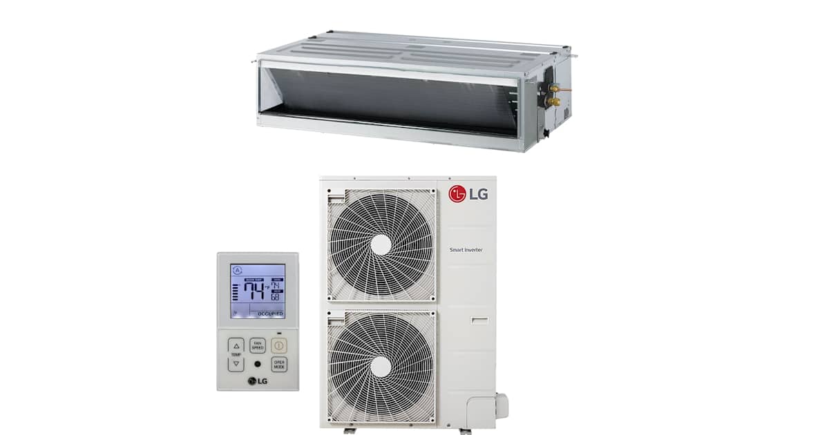 LG KSSJB481A 48K BTU Cooling 17.5 SEER2 One Zone Concealed Duct Mini ...