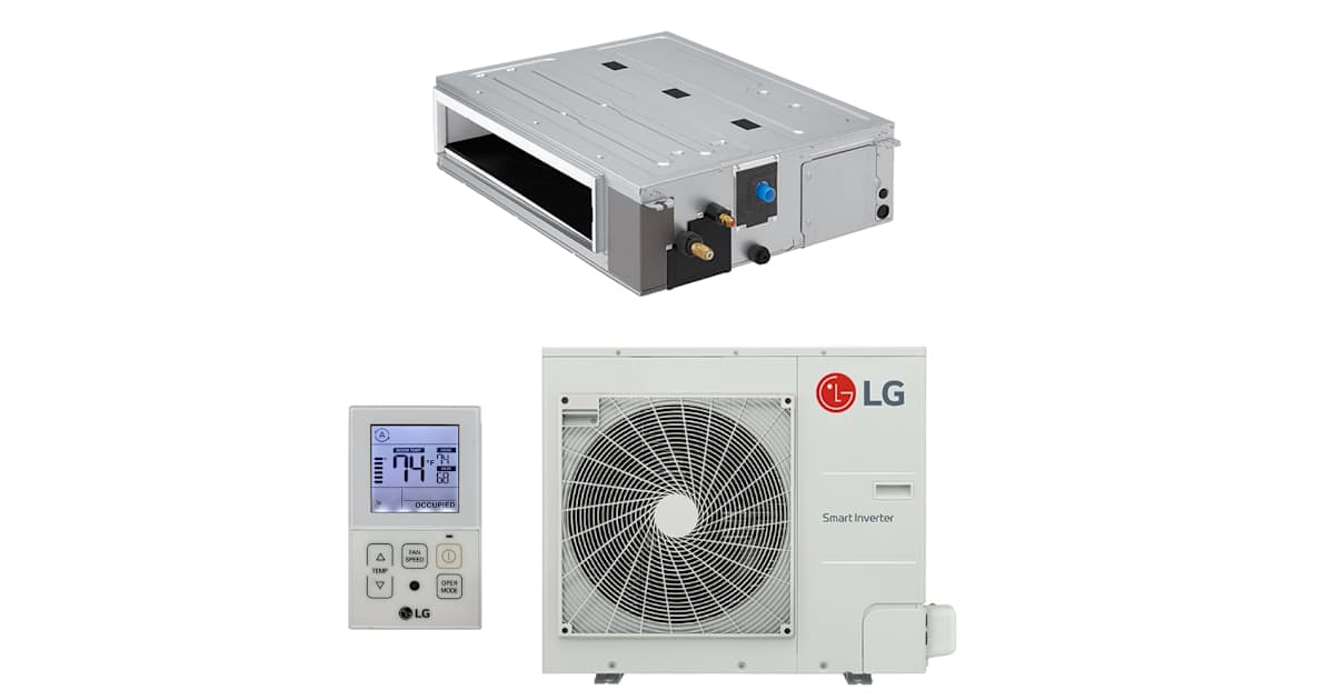 LG KSUJB241A 23K BTU Cooling 17 SEER2 One Zone Concealed Duct Mini ...