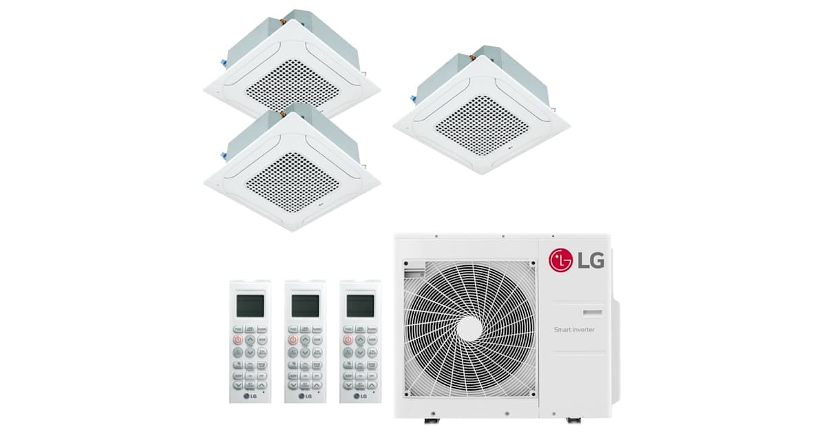 LG KUMXB301A 2-KNMDB071A KNUDB181A 30K BTU Cooling 22 SEER2 Three Zone ...