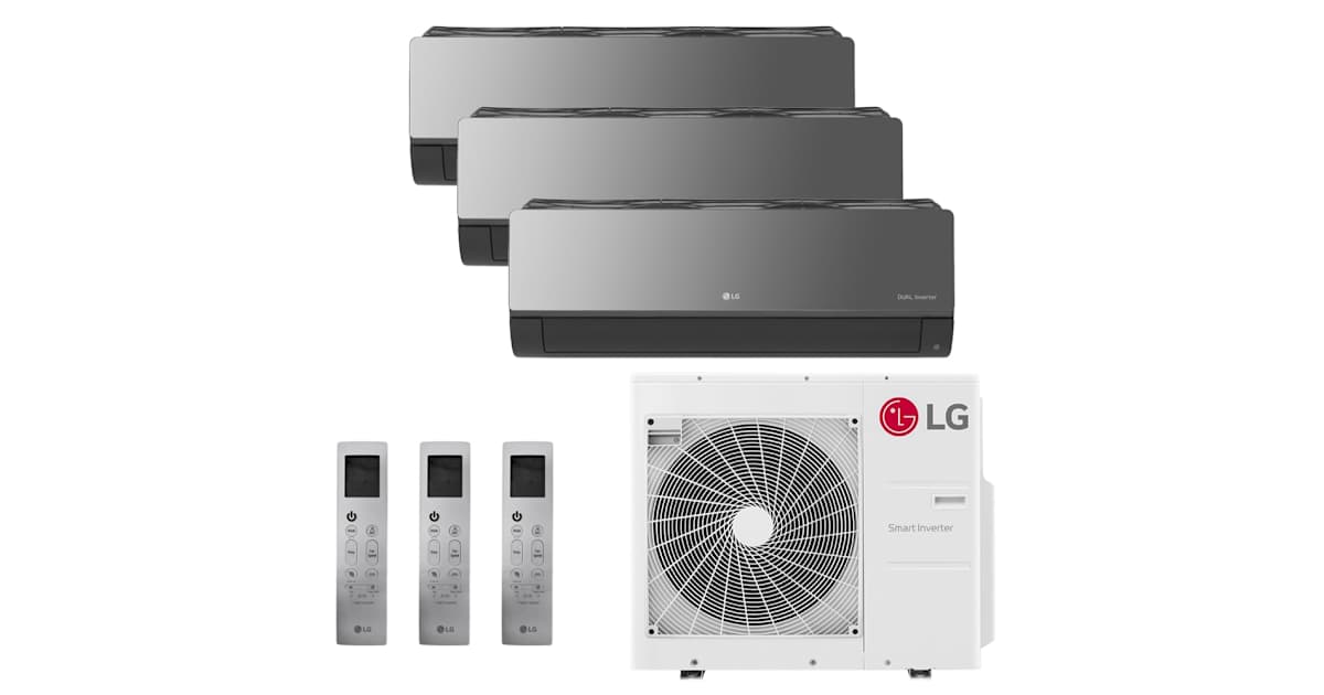 LG KUMXB301A 2-KNUAK091A KNUAK121A 30K BTU Cooling 22 SEER2 Three Zone ...