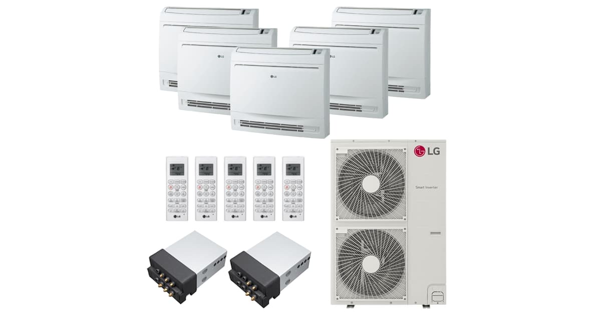LG KUMXB481A 3-KNUQB091A 2-KNMQB151A 48K BTU Cooling 20.5 SEER2 Five ...