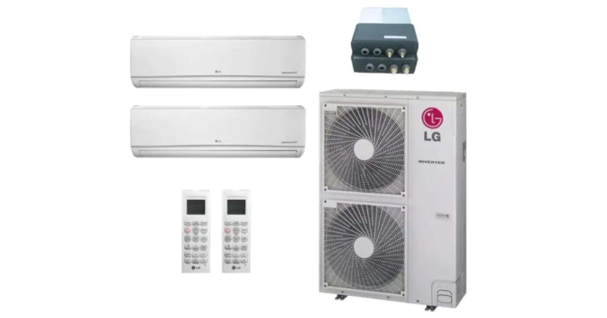 LG L2L48W18240000 48K BTU Cooling / 52.5K BTU Heating 20.5 SEER2 Two ...
