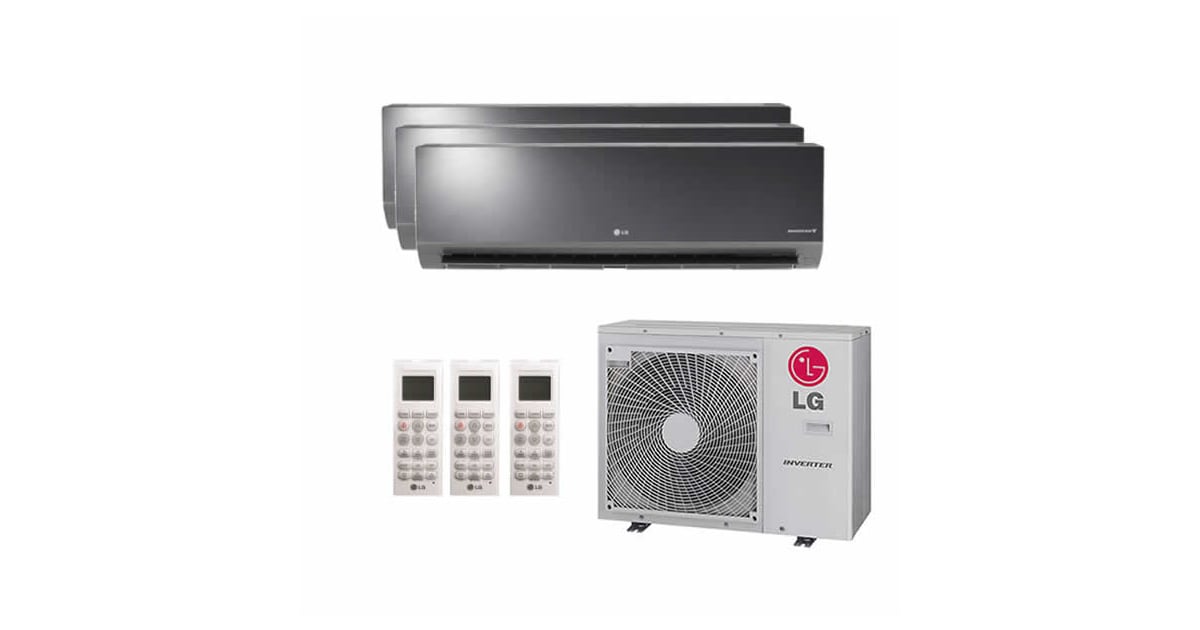 LG L3L30A12121200 Art Cool Mirror Series 30K BTU Cooling / 28.6K BTU ...