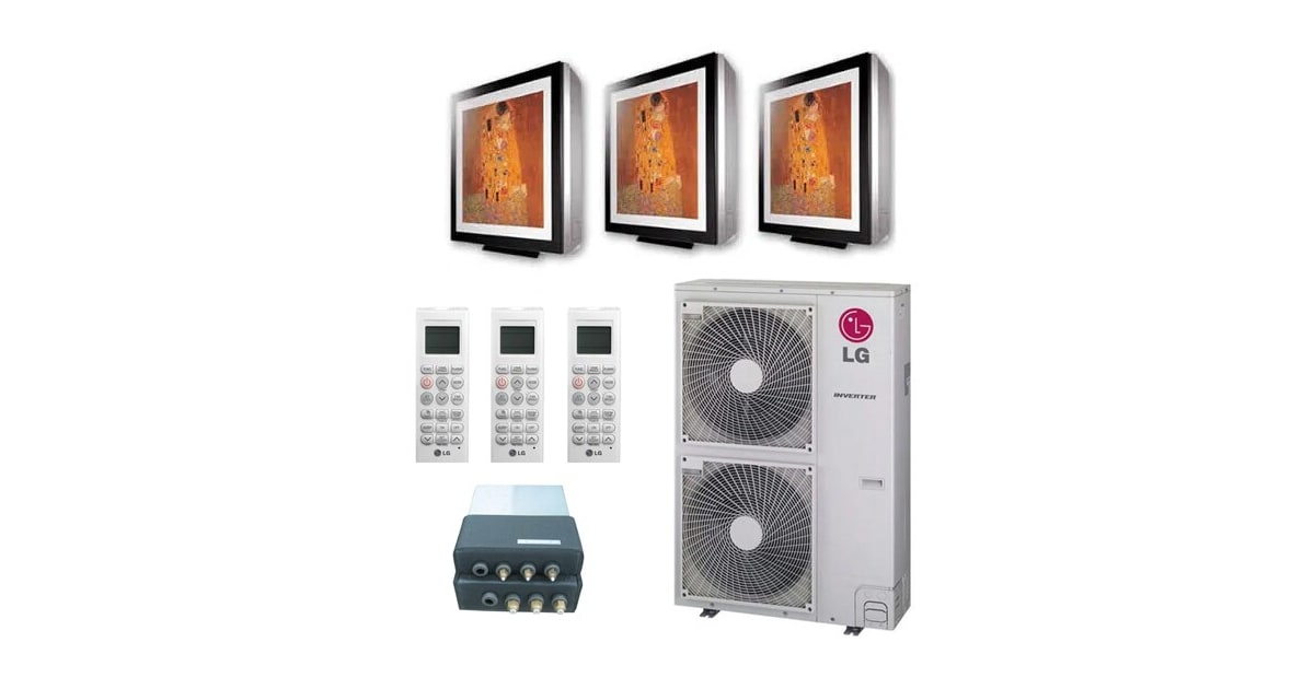 LG L3L42G12121200 Art Cool Gallery Series 42K BTU Cooling / 48K BTU ...