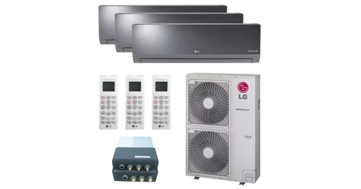 LG L3L48A12181800 Art Cool Mirror 48K BTU Cooling / 52.5K BTU Heating ...