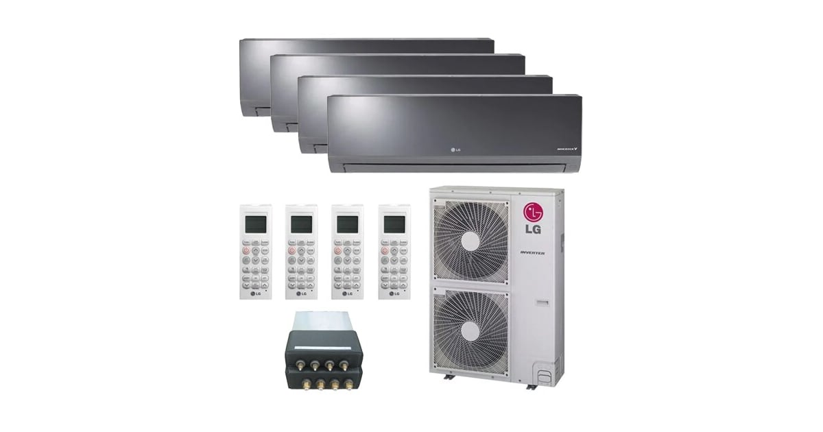 LG L4L36A09090918 Art Cool Mirror Series 36K BTU Cooling / 45K BTU ...