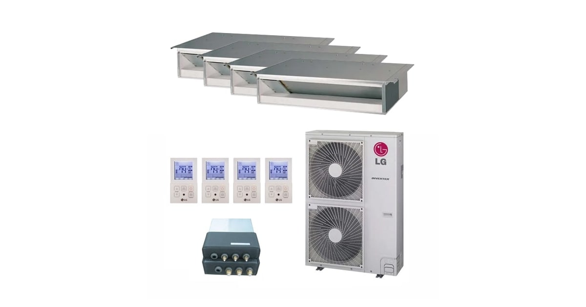 LG L4L36D09090909 Multi F Series 36K BTU Cooling / 45K BTU Heating 19 ...