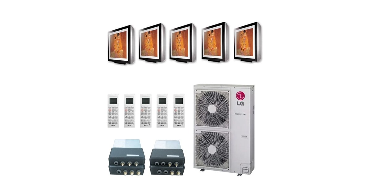 LG L5H60G0909090912 Art Cool Gallery Series 60K BTU Cooling / 64K BTU ...