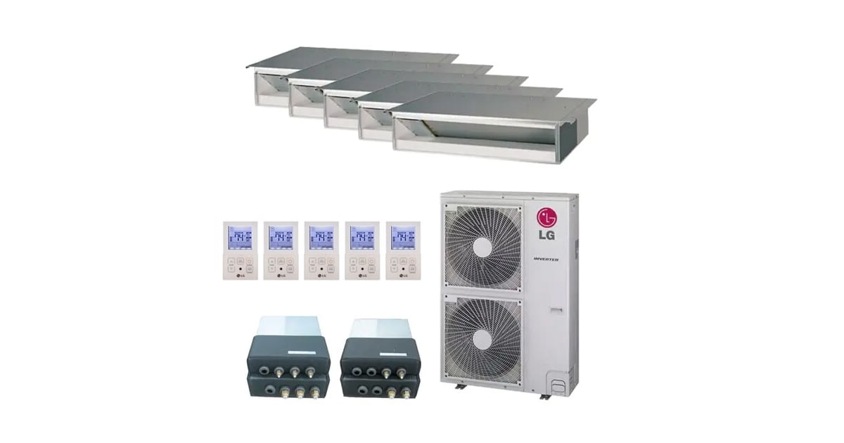 LG L5L36D0909090909 Multi F Series 36K BTU Cooling / 45K BTU Heating 19 ...